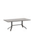 Horizon Solid 72" x 36" Rectangular KD Pedestal Dining Umbrella Table - Tropitone